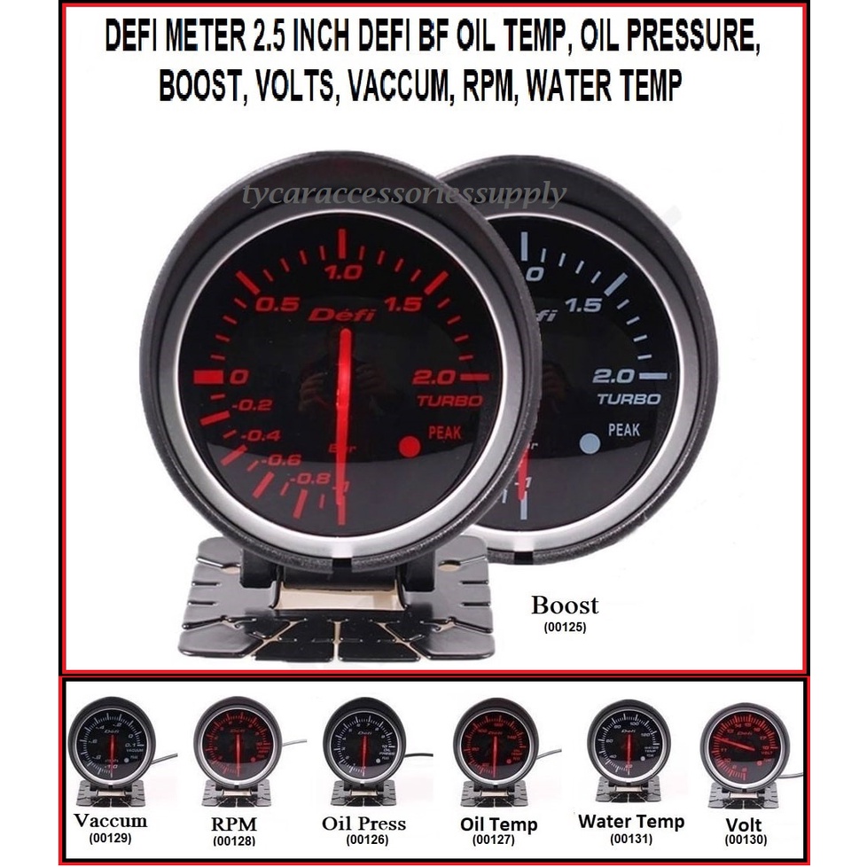 🔥Ready stock🔥 DEFI BF / DEFI METER 2.5 INCH 60mm DEFI BF OIL TEMP, OIL ...