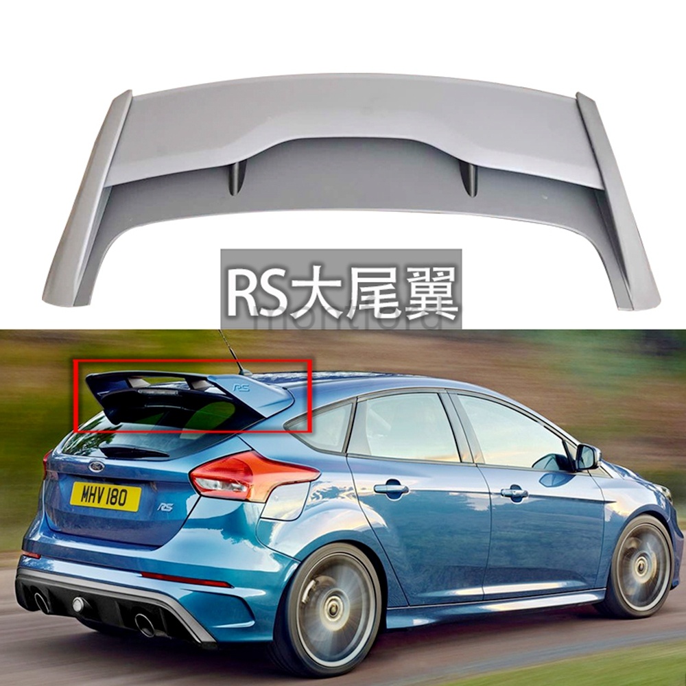 MONTFORD ABS Plastic Material Unpainted Color Rear Trunk Wing Lip Rear ...
