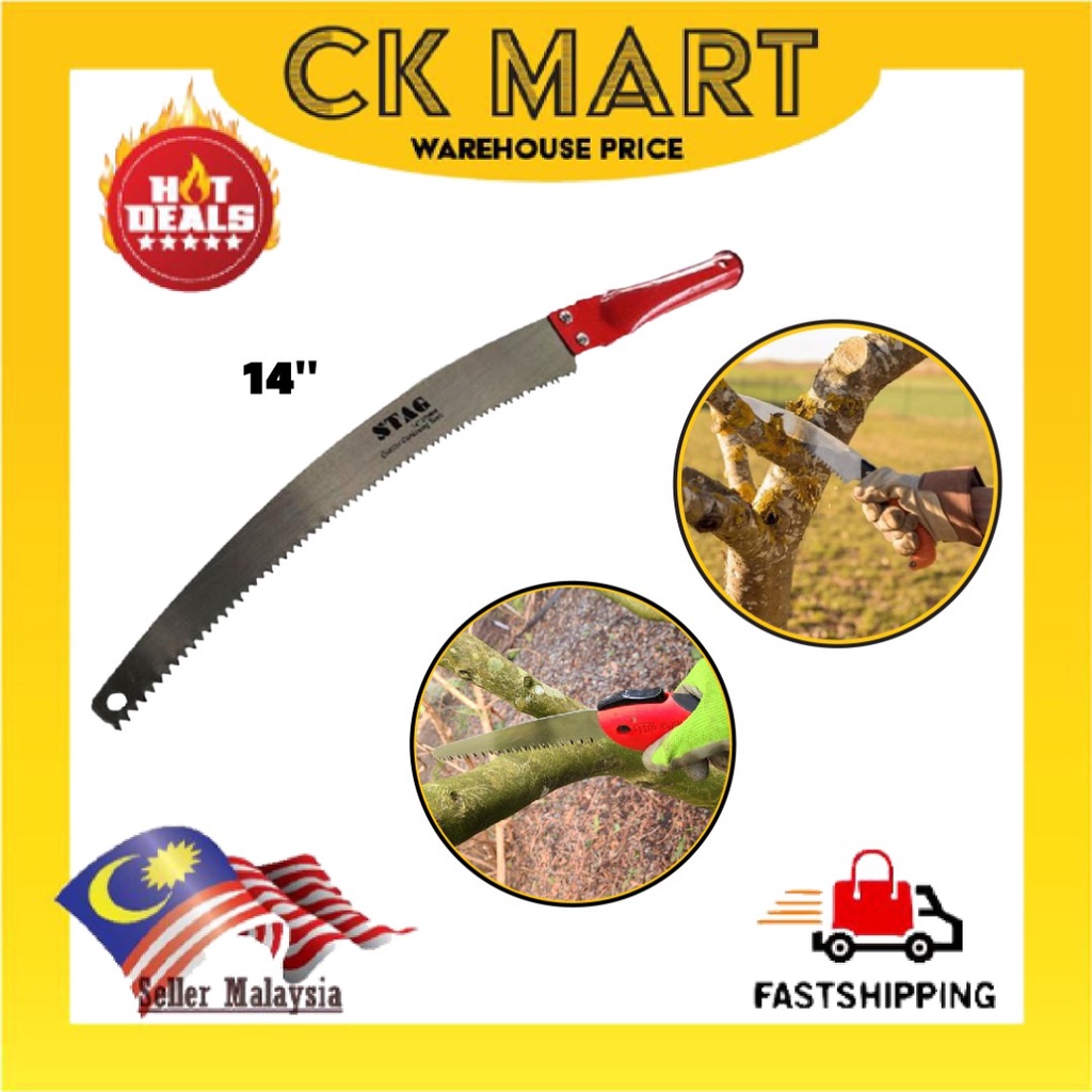 STAG 14" Pruning Saw Branch Cutter Gergaji Kayu Pokok Dahan / Pruning ...