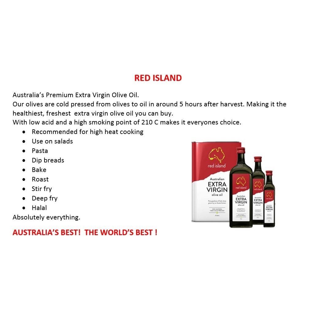 Red Island Extra Virgin Olive Oil Minyak Zaitun Exp: 05 MAR 2027(500ML ...