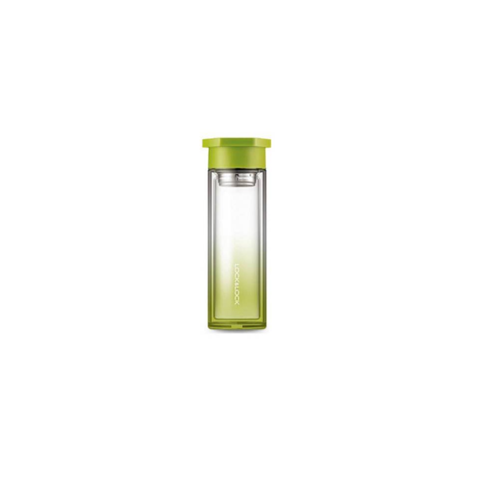 LocknLock Official TINT DOUBLE WALL GLASS BOTTLE 300ML GREEN, heat ...