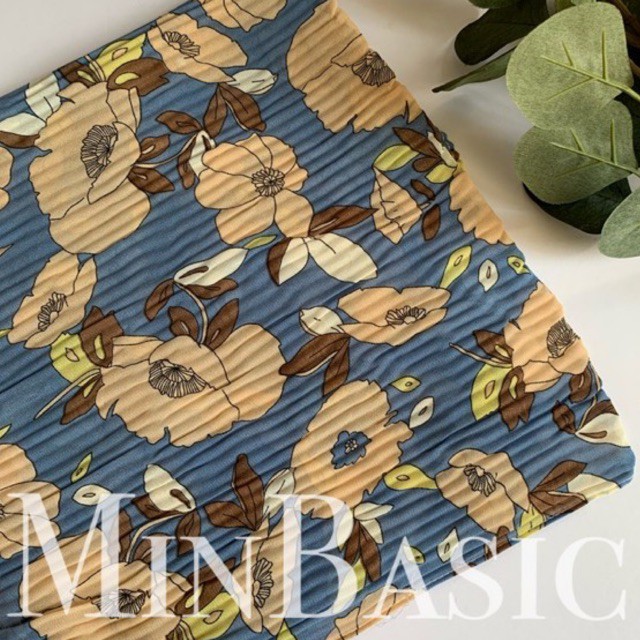 Pleated Corak Bunga (minbasic) | Shopee Malaysia