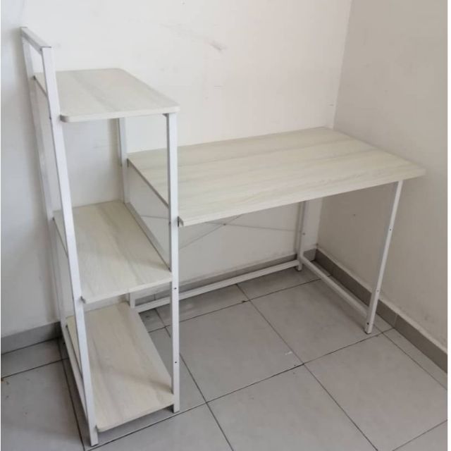 A017 Writing Table/ Study Desk/ Computer Table with Book Rack/ Display ...