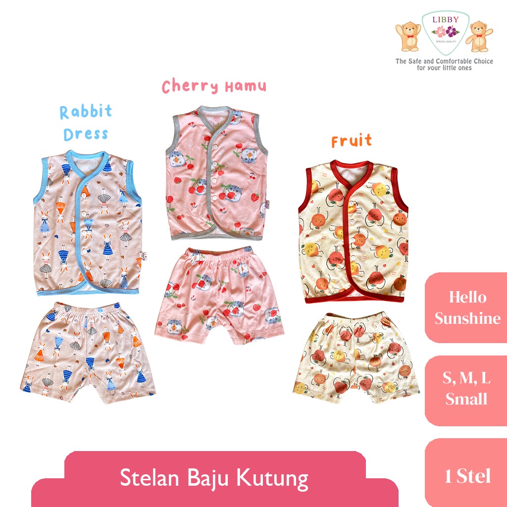 Libby Children's Clothing Set Hello Sunshine Motif (1stel) | Shopee ...