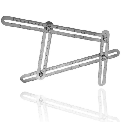 Four Folding Ruler Multi-Function Adjustable Ruler (SILVER) | Shopee ...