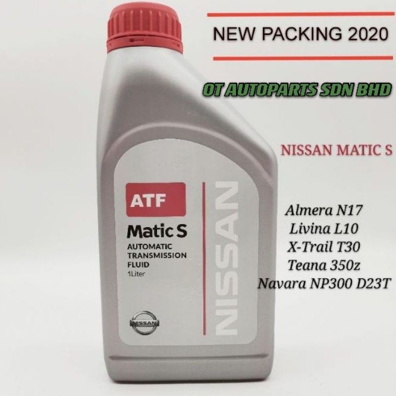 NISSAN ATF MATIC S KLE24-00001 1 LITER AUTO TRANSMISSION FLUID | Shopee ...