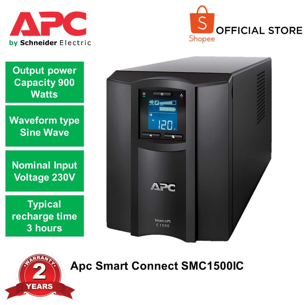 APC SMART-UPS C LCD SMC1500I / SMC1500IC LINE INTERACTIVE 230V AVR UPS BATTERY BACKPACK | Shopee ...