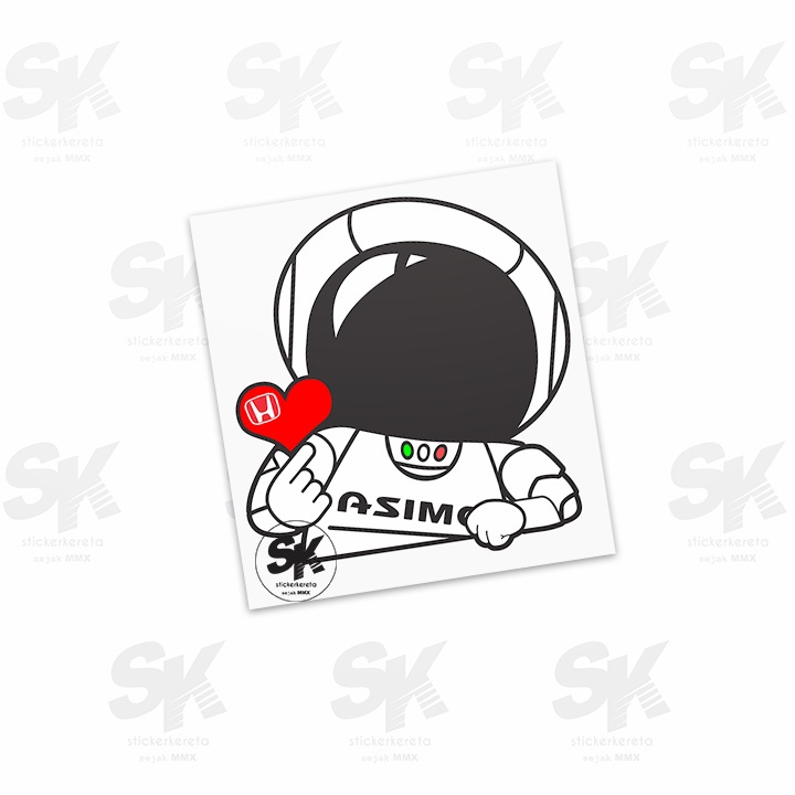 Sticker Kereta UV Printed ASIMO | Shopee Malaysia