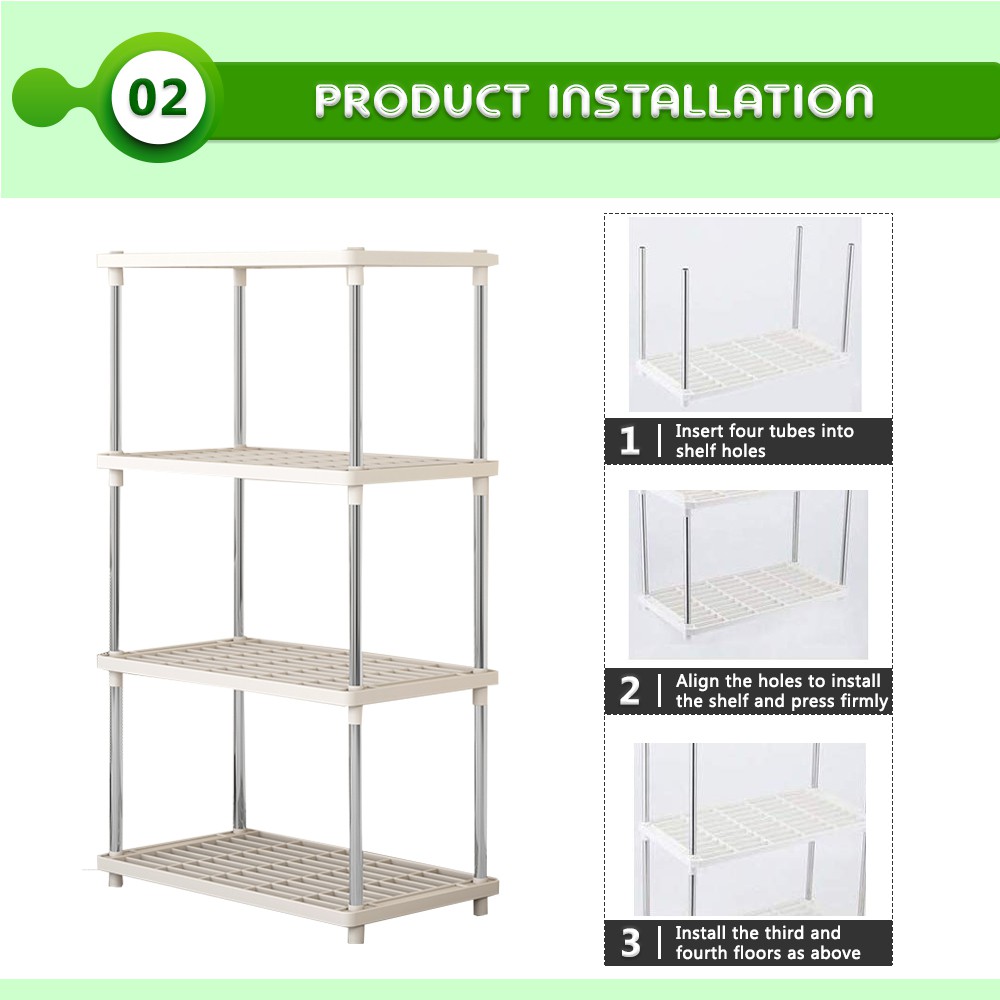 Innohut 4 Tier Multifunctional Kitchen Storage Rack Holder Shelving ...