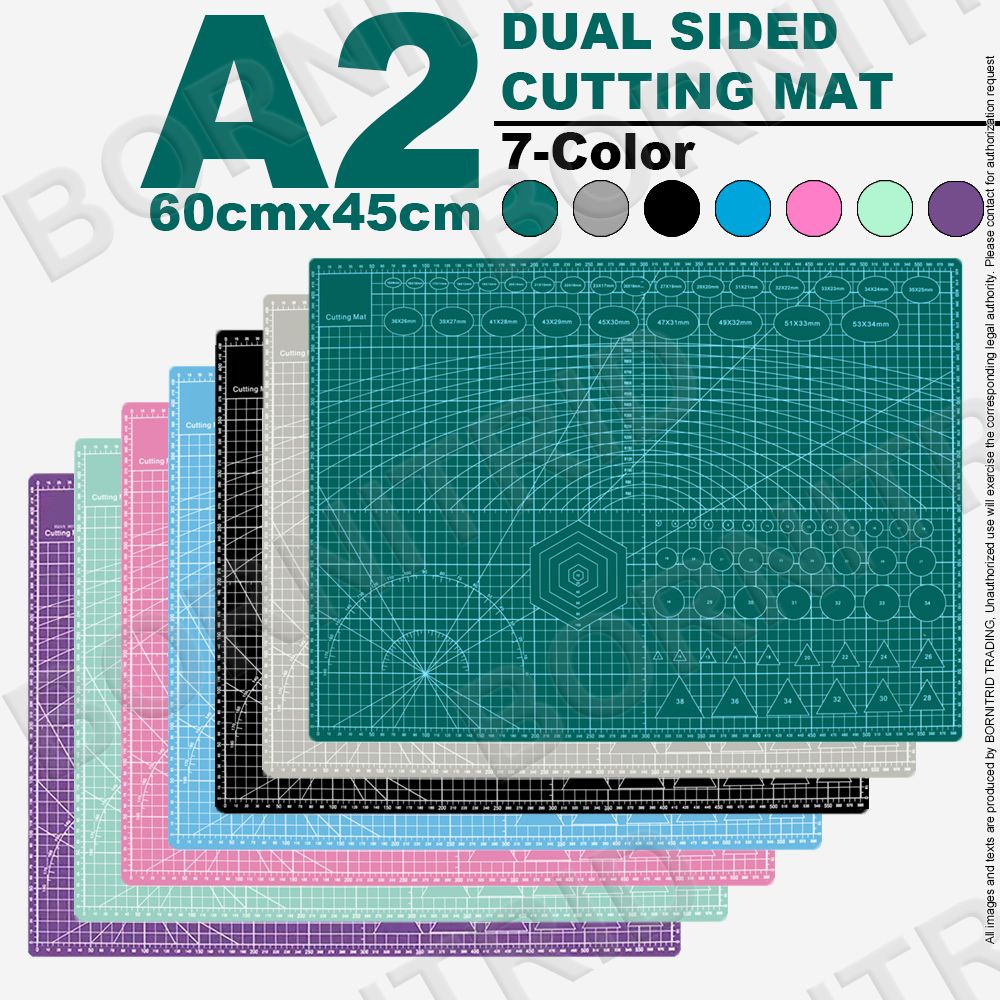 HM A2 45 x 60 cm Self Healing Double-sided PVC Cutting Mat | Shopee Malaysia