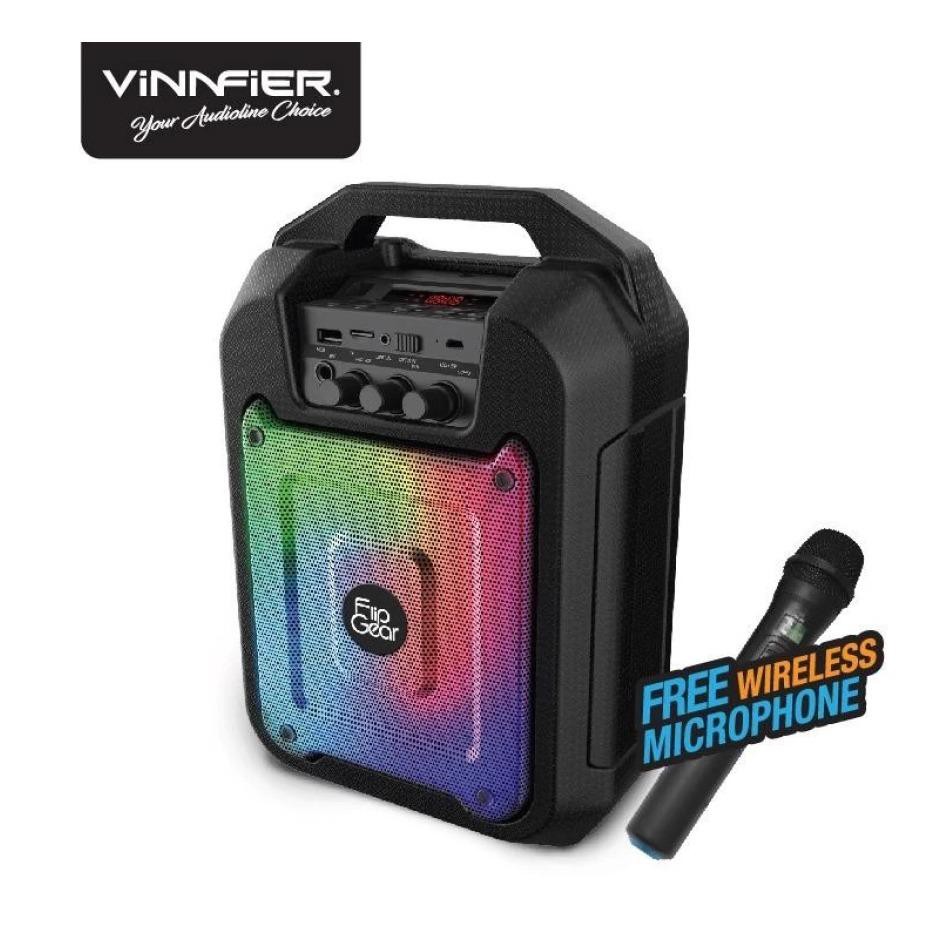 Vinnfier FlipGear Tango 202 Speaker with Wireless Microphone | Shopee Malaysia