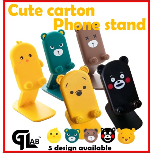 💕Cute Cartoon phone stand 💕Stand Cellphone Tablet Desktop Holder Cute ...