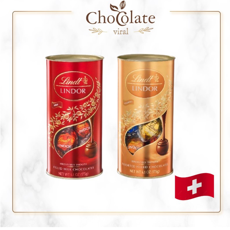 LINDT LINDOR MINI TUBE MILK/ASSORTED 175G (CHOCOLATE VIRAL) | Shopee ...