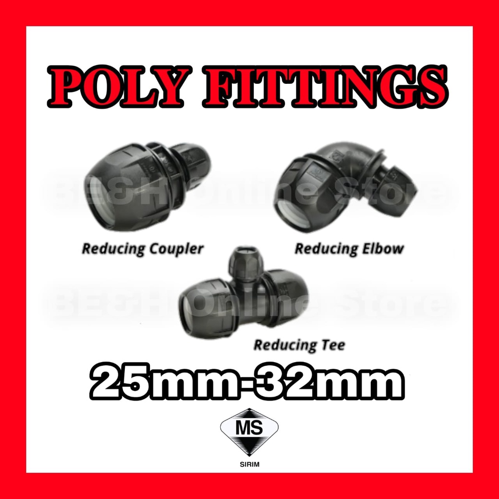 Poly Fitting Poly Pipe Connector Reducing Coupler Reducing Elbow ...
