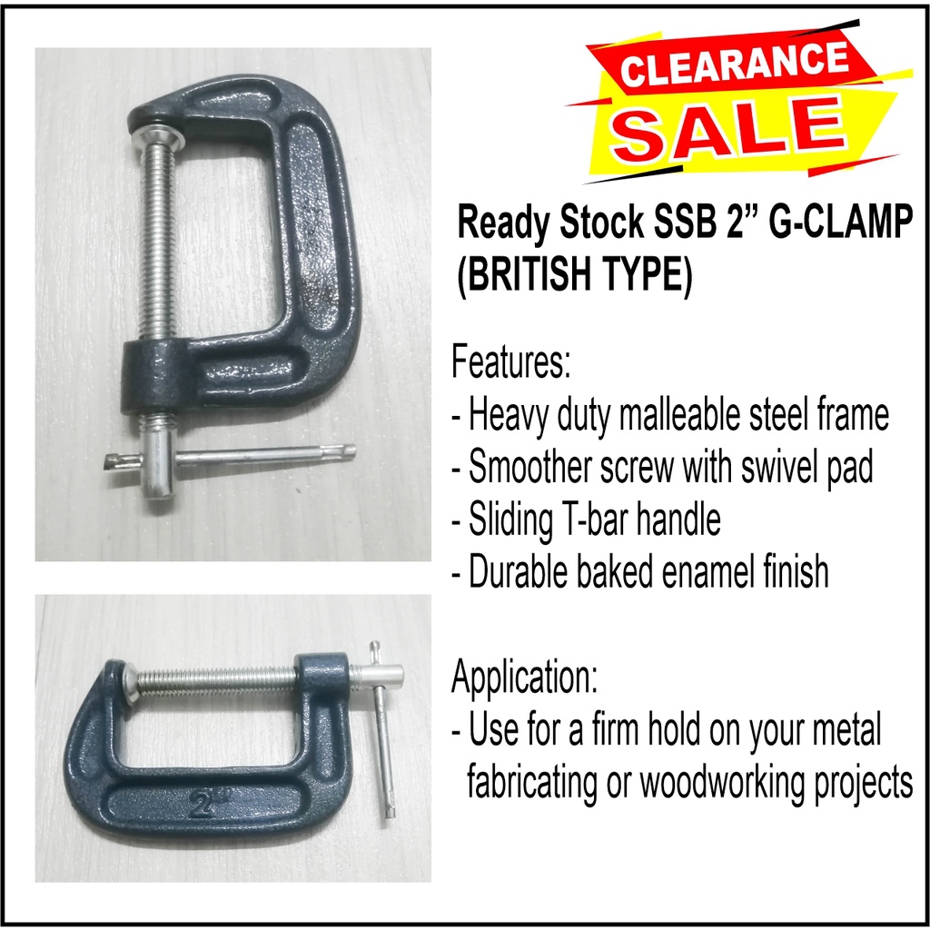SSB 2” G-CLAMP (BRITISH TYPE) | Shopee Malaysia