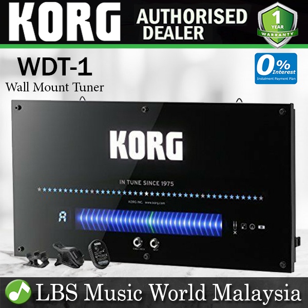 Korg WDT-1 Wall Mount Guitar and Bass Tuner Black (WDT1) | Shopee Malaysia