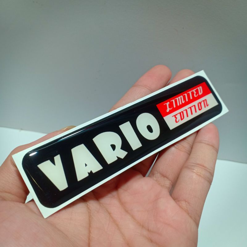 Vario LIMITED EDITION Flexible resin embossed sticker Emblem | Shopee ...