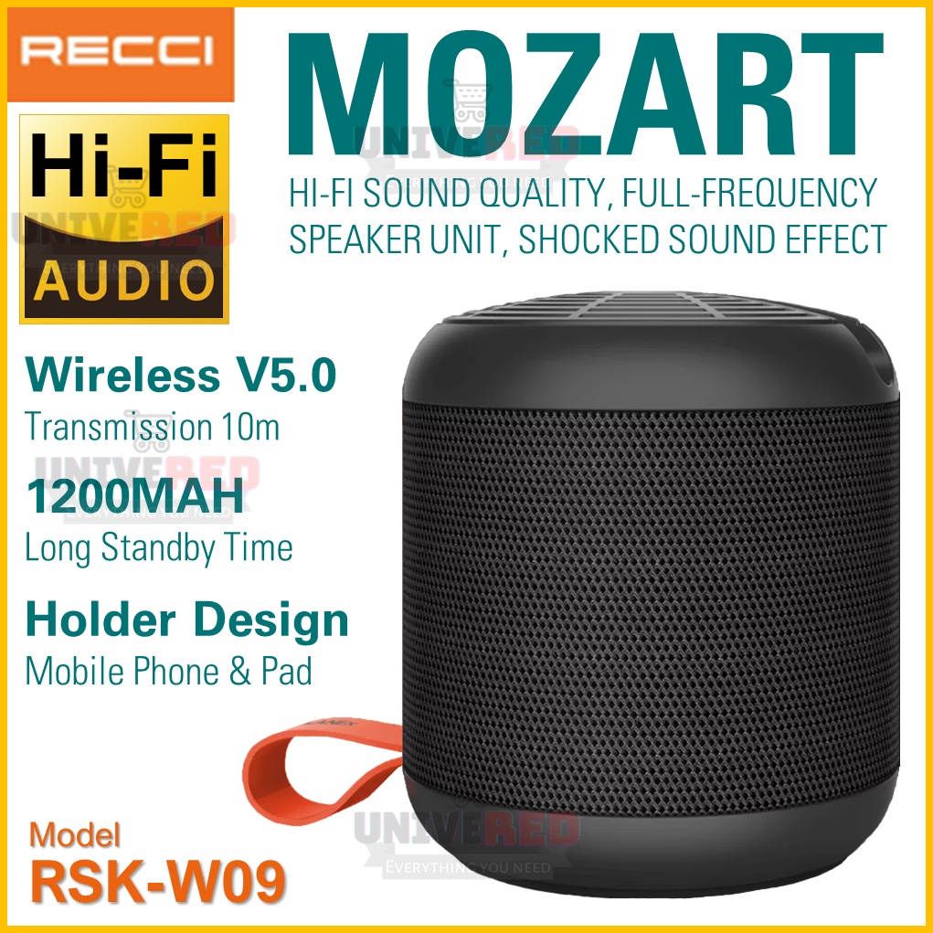 Recci RSK-W09 MOZART Wireless Speaker Bluetooth V5.0, Full-frequency Speaker Unit, Hi-fi Sound ...