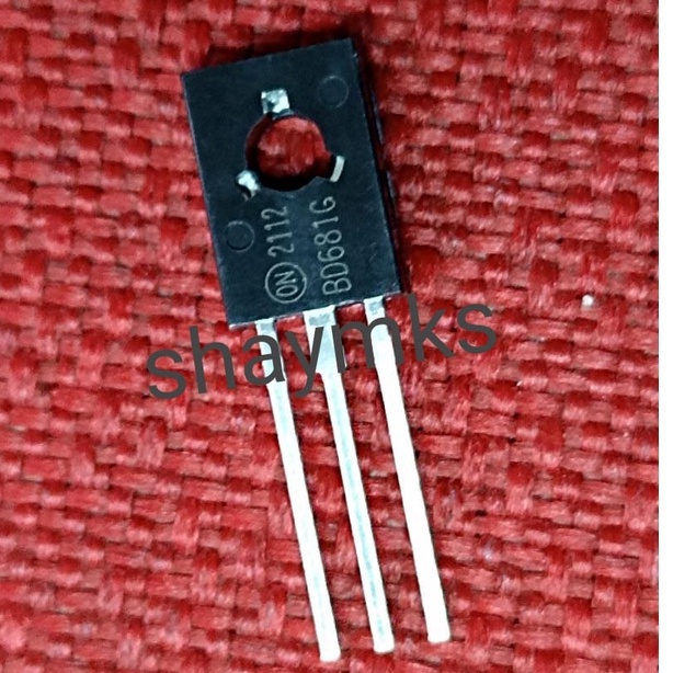 BD681 BD682 4.0 A, 100 V TO-126 PNP Darlington Bipolar Power Transistor ...