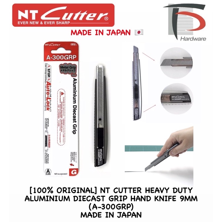 [100% ORIGINAL] NT CUTTER HEAVY DUTY ALUMINIUM DIECAST GRIP HAND KNIFE ...