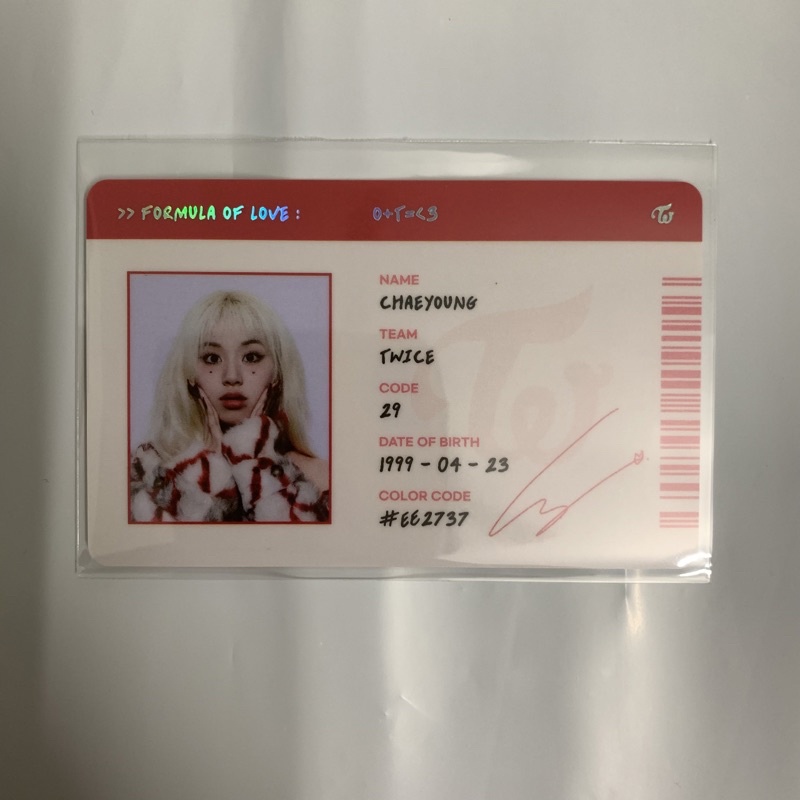 TWICE Formula of Love Scientist Official Scientist ID Card | Shopee ...