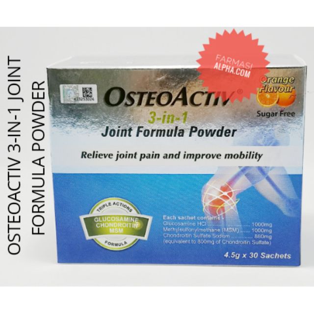 Osteoactiv 3-In-1 Joint Formula Powder 30's x 4.5g | Shopee Malaysia