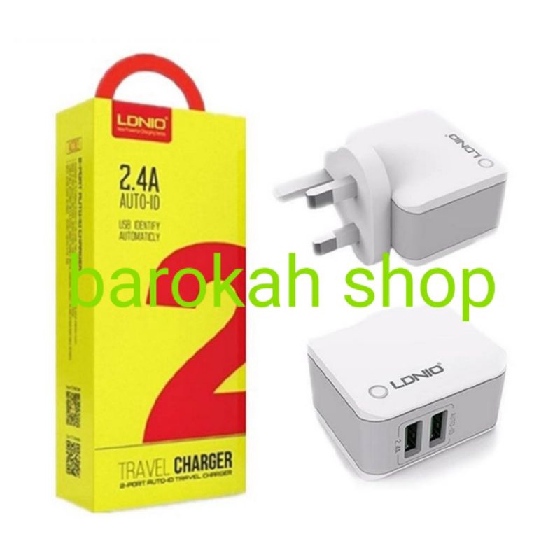 LDNIO 2 USB FAST CHARGER A2203 | Shopee Malaysia