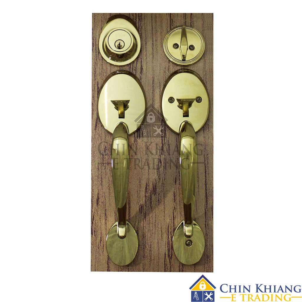 Yale 5588/US3 Series Tubular Double Door Entrance Handlesets Polished ...