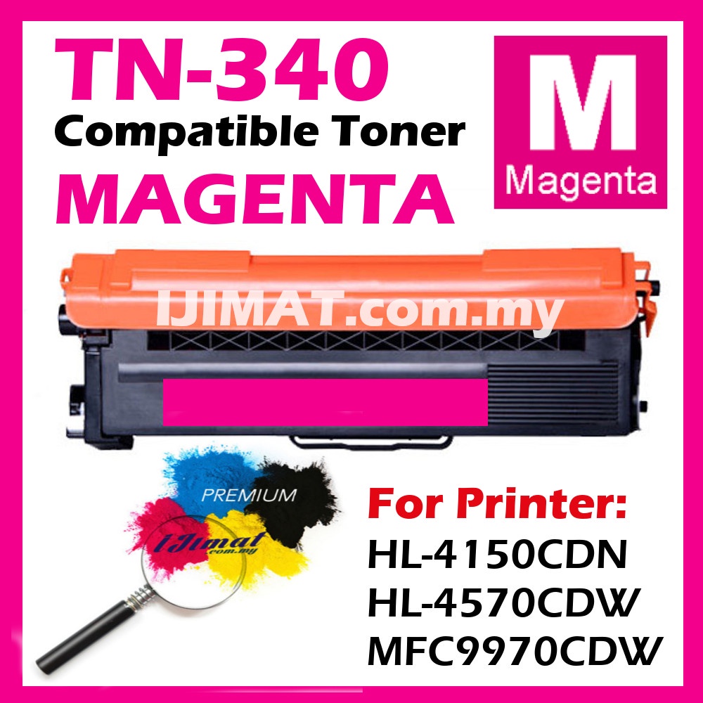 Compatible TN340 TN345 Brother HL4150CDN HL4570CDW MFC9460CDN ...