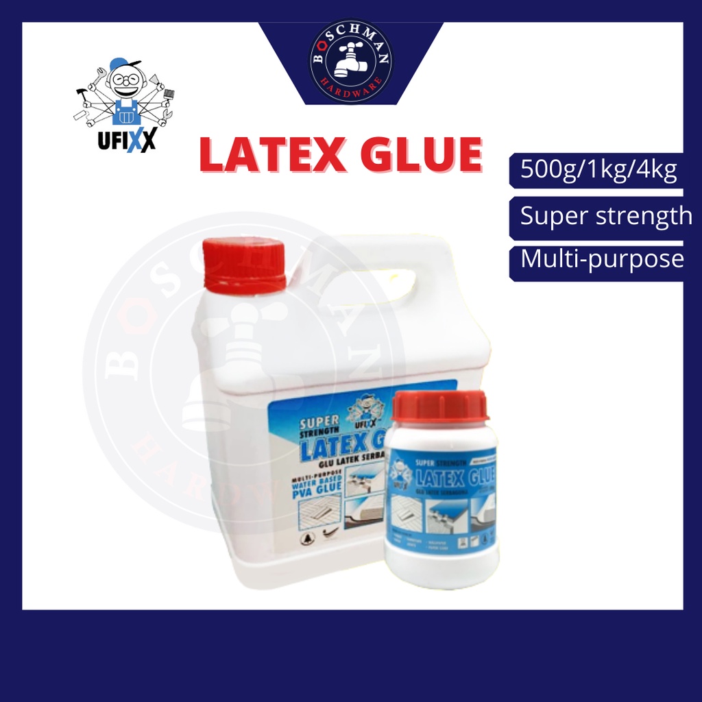 UFIXX Latex Glue Wood Floor Wallpaper Glue White Latex Glue Craft Multi ...