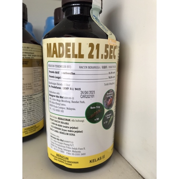 Madell 21.5EC /Insecticide / Racun Serangga / nematod / carbofuran ...
