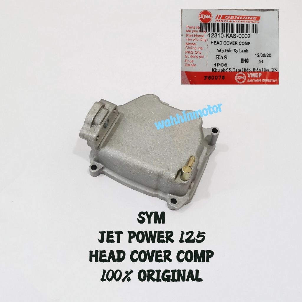 100% ORIGINAL SYM POWER JET POWERJET 125 CYLINDER HEAD COVER COMP ORI ...