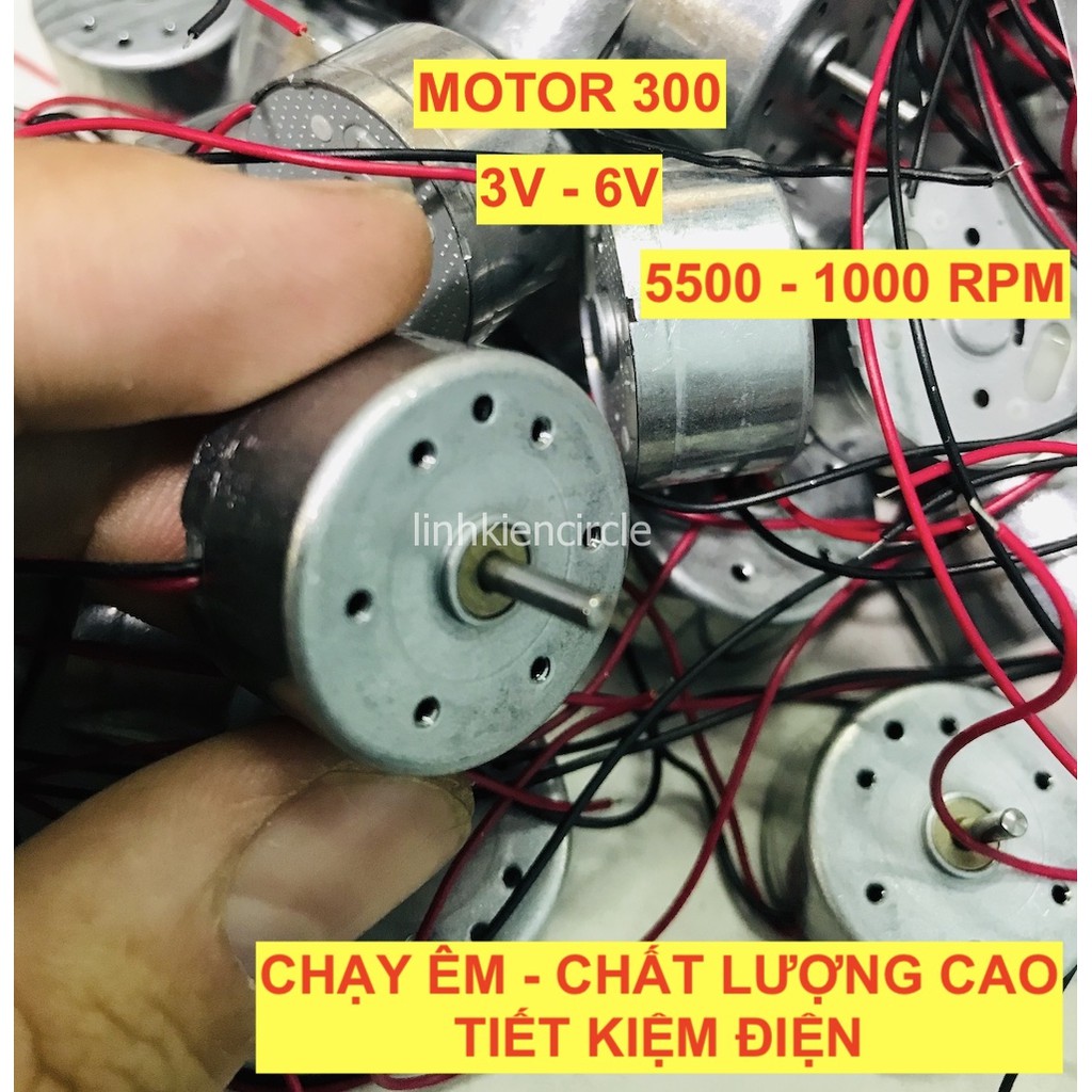 3v - 6V mini Motor with wire model 300, 100% new, quiet running, energy ...
