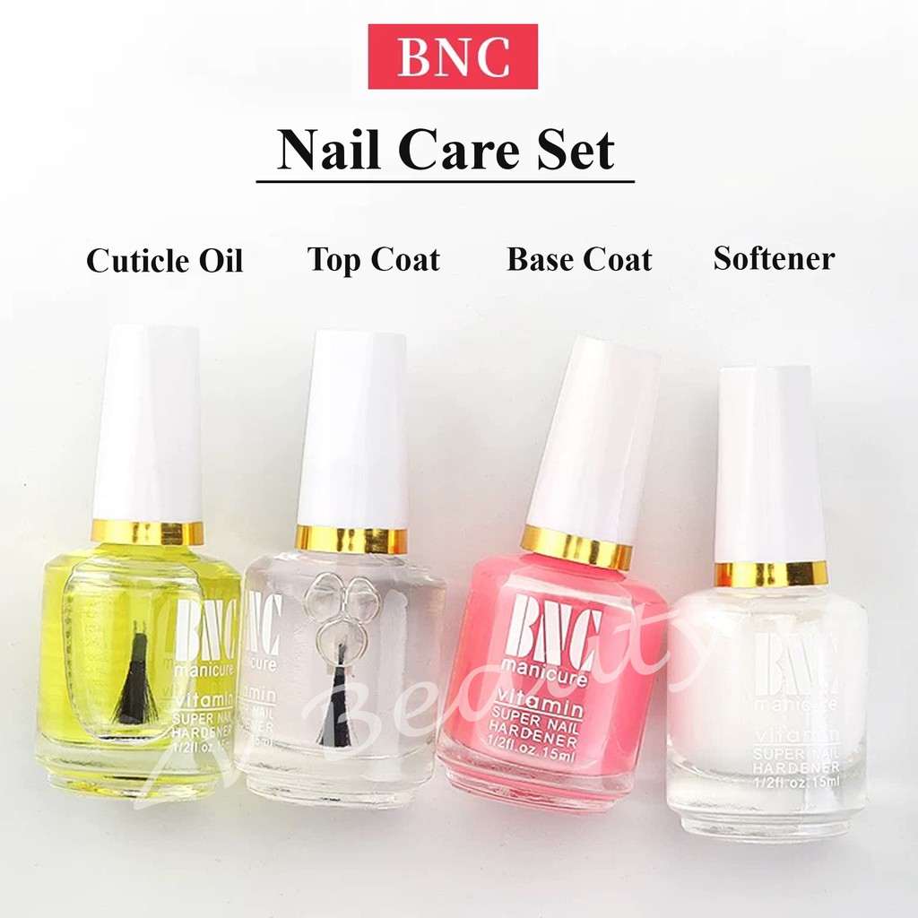 Nail Care Set TOP COAT/BASE COAT/CUTICLE OIL/SOFTENER Nail Polish/Protection 美甲亮油/底油/营养油/软化剂去死皮 ...
