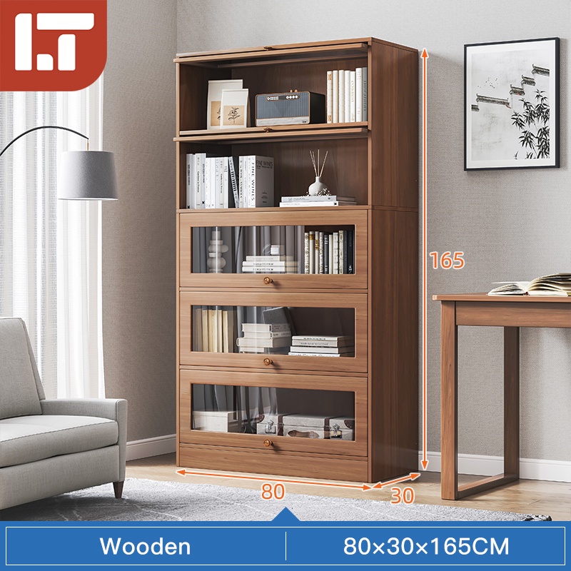 Glass Door Book Cabinet Display Cabinet Storage Cabinet Office Cabinet ...