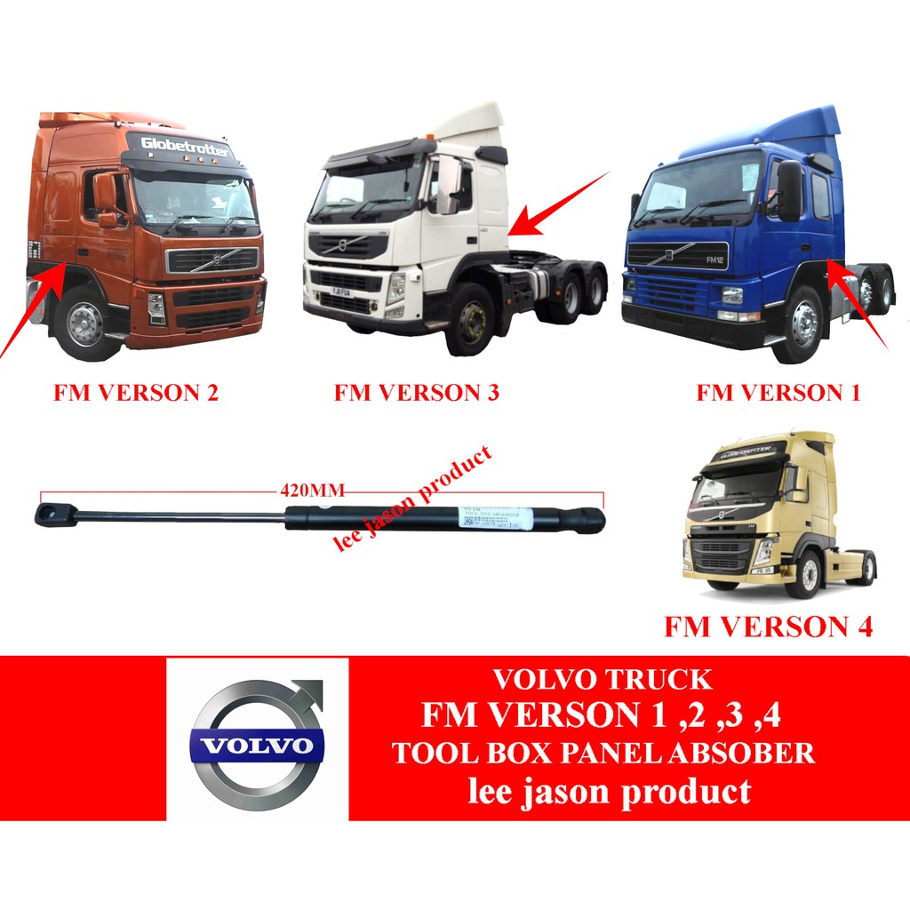 VOLVO FM FM10 FM12 FM13 V1,V2,V3,V4 TOOL BOX PANEL ABSOBER 3175190 ...