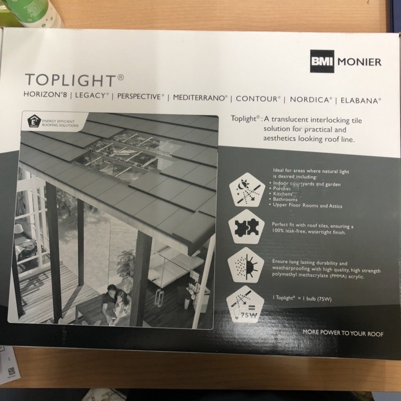 Toplight Monier Elabana/ Clear elabana roof tiles | Shopee Malaysia