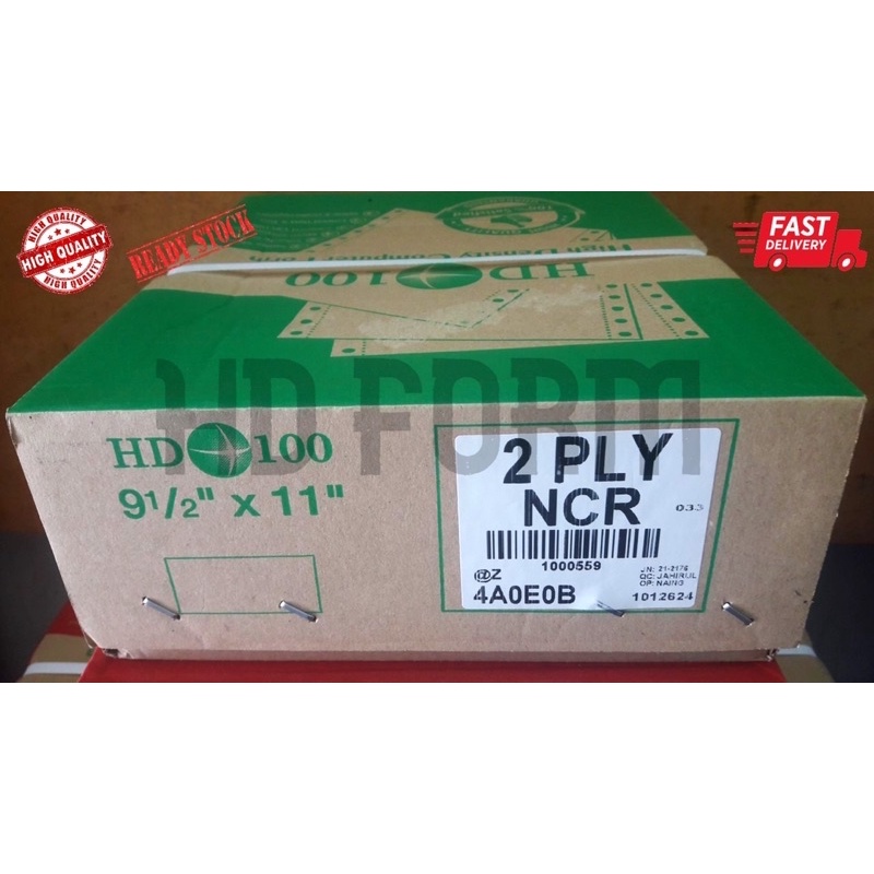 Ready Stock🔥HD COMPUTER FORM 9.5” x 11” 2PLY/2PLY-2UP (EcoPack)🔥HIGH ...