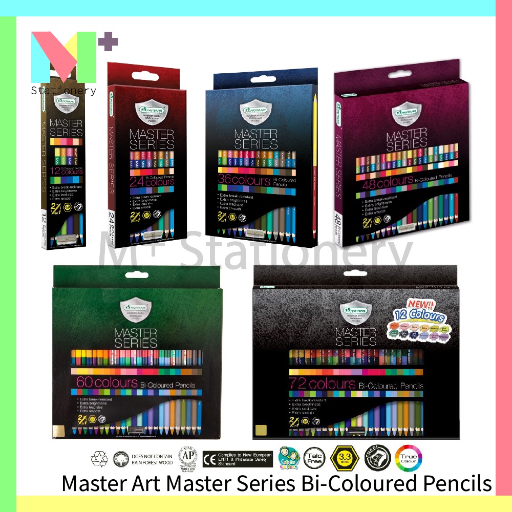 MasterArt Master Series Colour Pencils Bi-Colour Twi-Headed Different ...