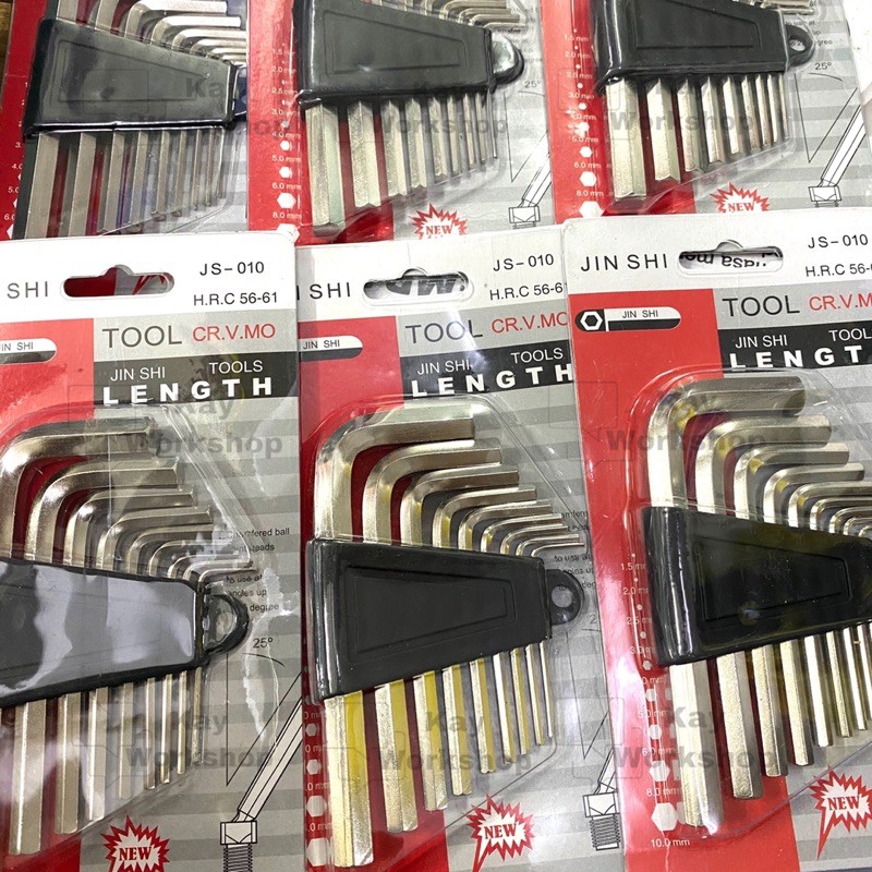 SHORT ARM HEX KEY SET ALLEN L LENGKEY SET | Shopee Malaysia