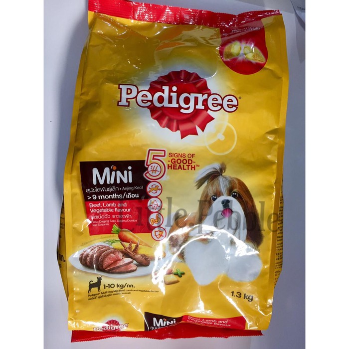 Pedigree Small Breed Beef 1,3 kg - Dry Dog Food - PSI (BOGOR) | Shopee ...