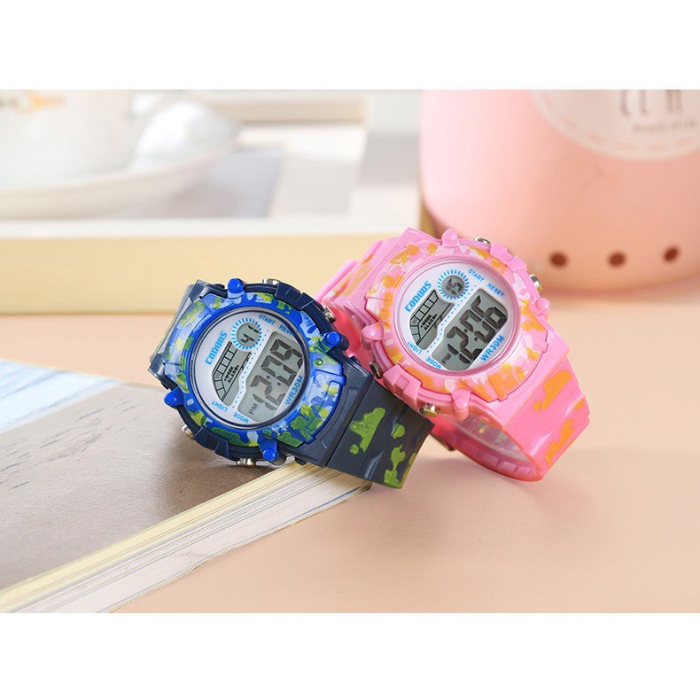 Children Watches LED Digital Army design Multi-functional Waterproof ...