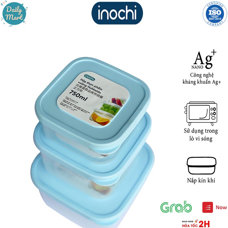 [6 Types] Hokkaido Inochi Square Food Containers, Plastic Food ...