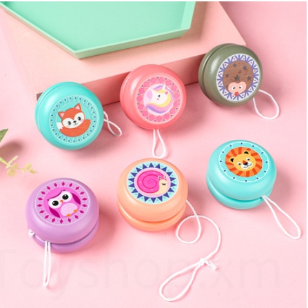【ready stock】Wooden Yoyo Toys Animal Prints Kid YoYo Ball Wood Kid Yoyo ...