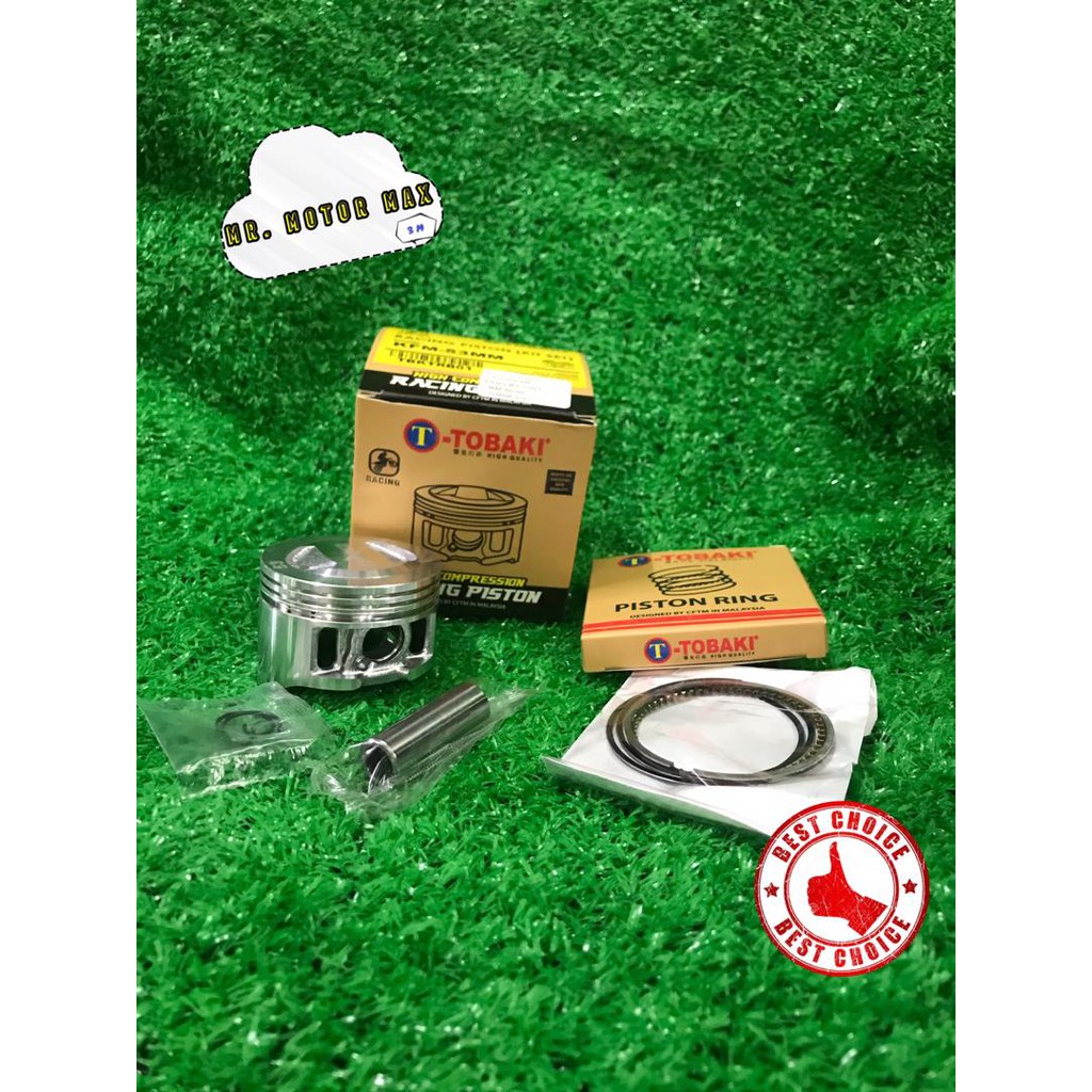 TOBAKI RACING PISTON (KIT SET) HIGH COMPRESSOR EX5 / W100 - 53MM ...