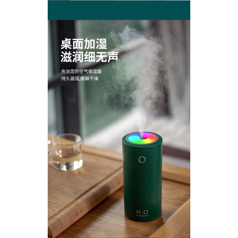 Ultrasonic Turning Color Cup Humidifier USB/Wireless Diffuser for Aroma ...