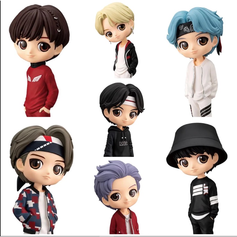 Banpresto BTS TinyTAN Q Posket Set of 7 (J-HOPE/RM/SUGA/JIN/V/JIMIN ...
