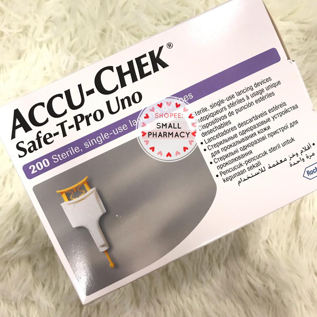 ACCU-CHEK Safe-T-Pro Uno Single-use Lancet Device 200s | Shopee Malaysia