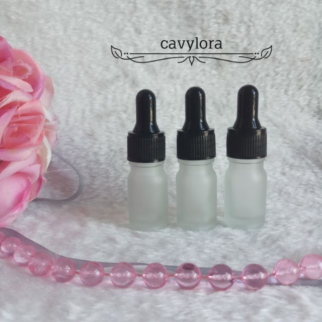 [READY STOK] 5ML Botol Kaca Frosted Clear / Botol Serum / Botol Aroma ...