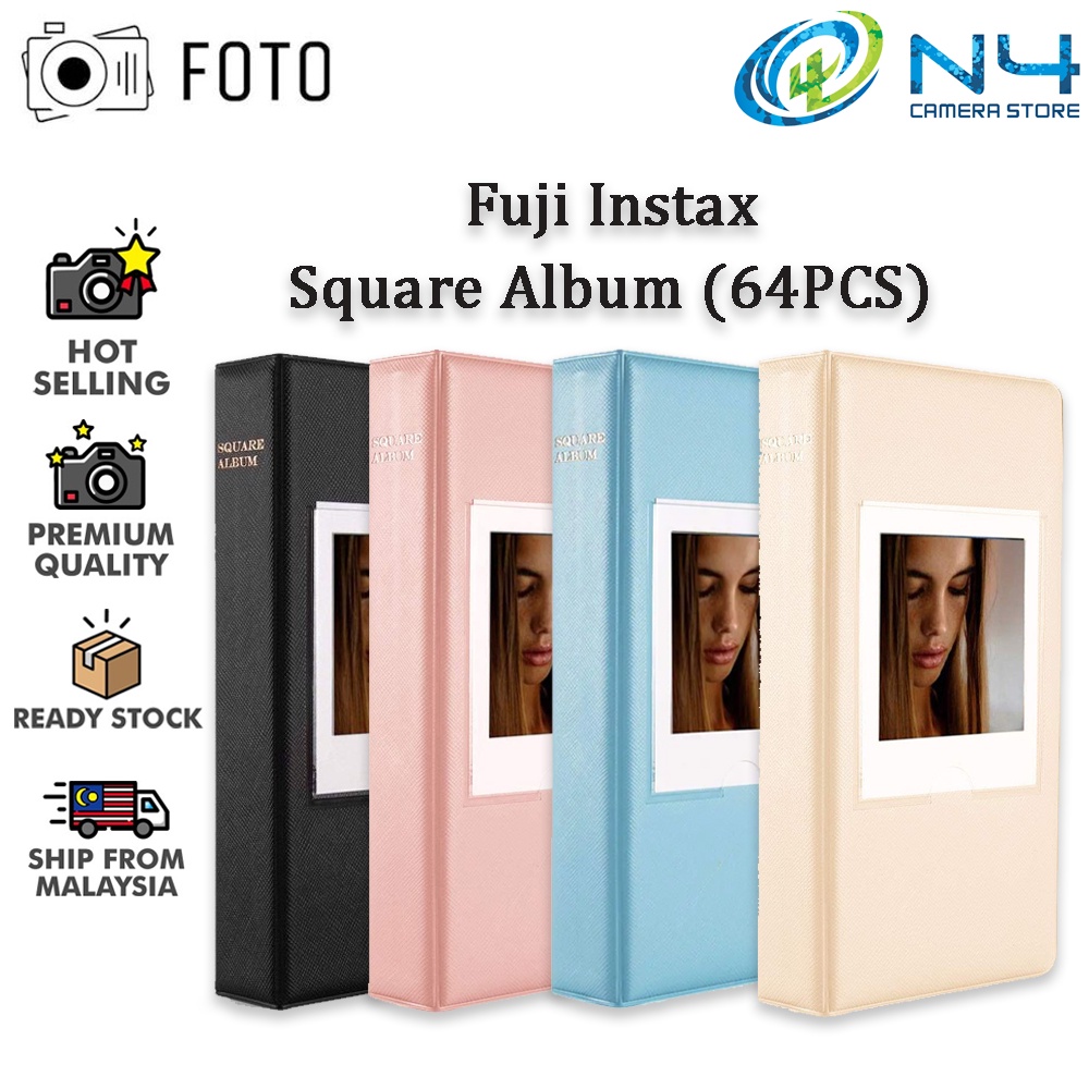 Fujifilm Instax Square Album (64pcs) (Pocket size:8.5cm x 7.6cm ...